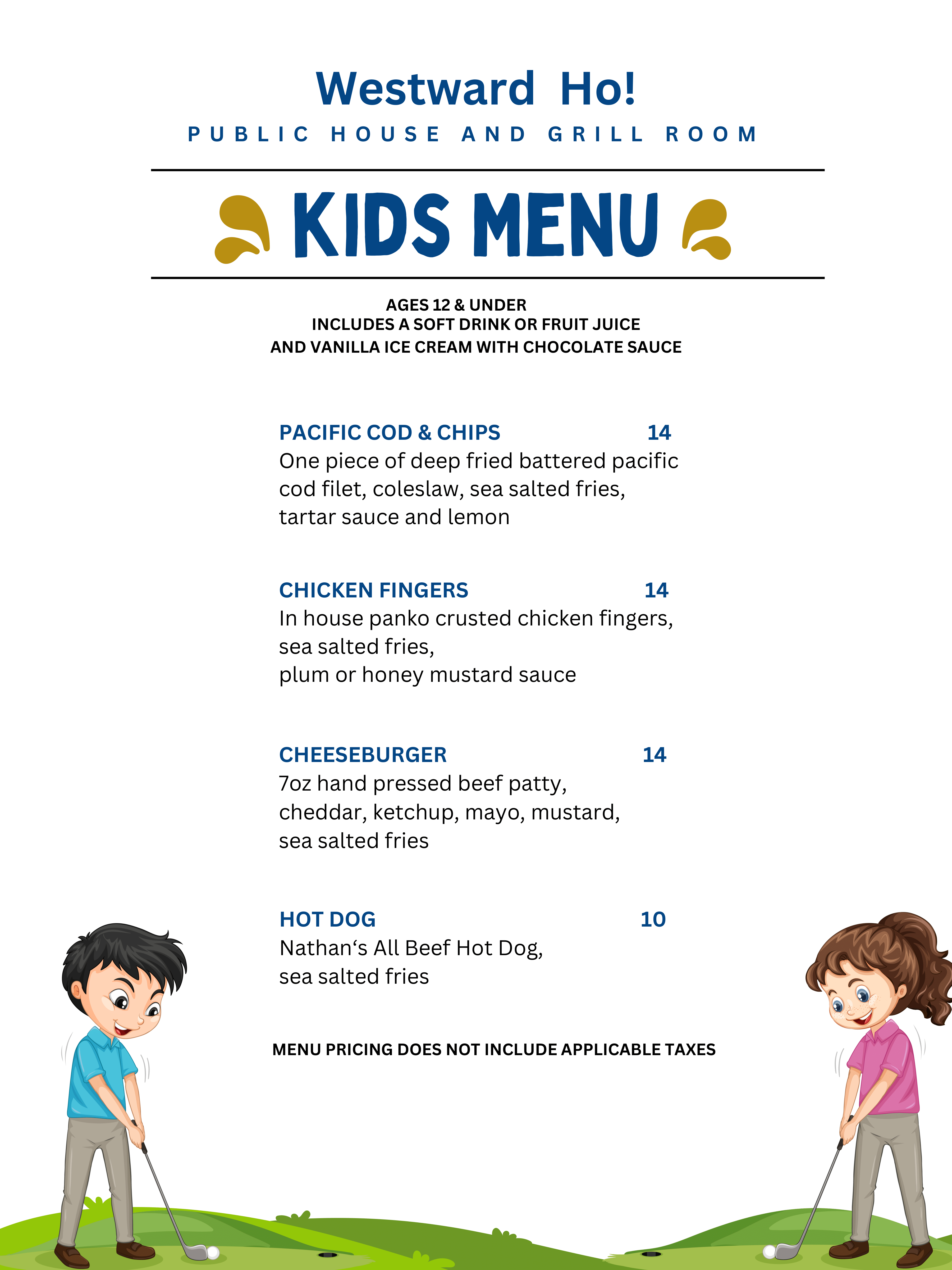 Dining Menus - University Golf Club